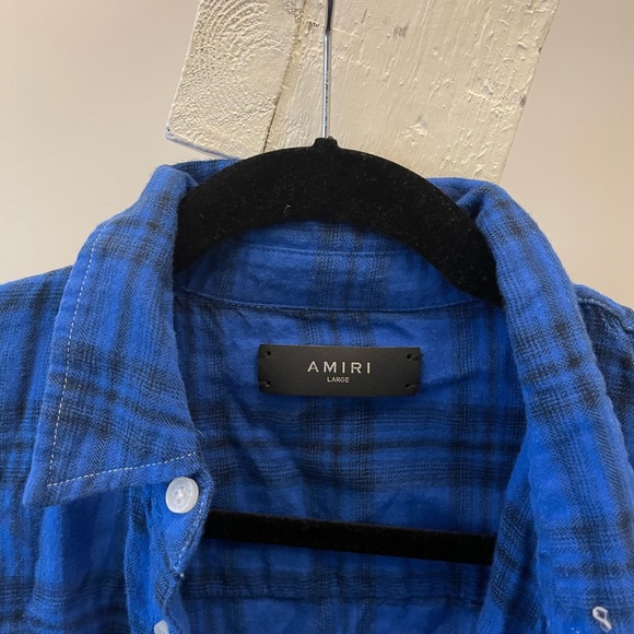 AMIRI | Shirts | Amiri Blue Shark Flannel | Poshmark